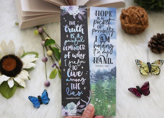 Tahereh Mafi Double-sided Sturdy Bookmark Soft Touch Finish - Etsy