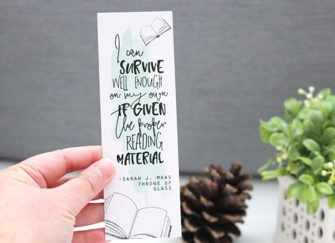 I Can Survive Well Bookmark - Female Assassin Book Series - Etsy