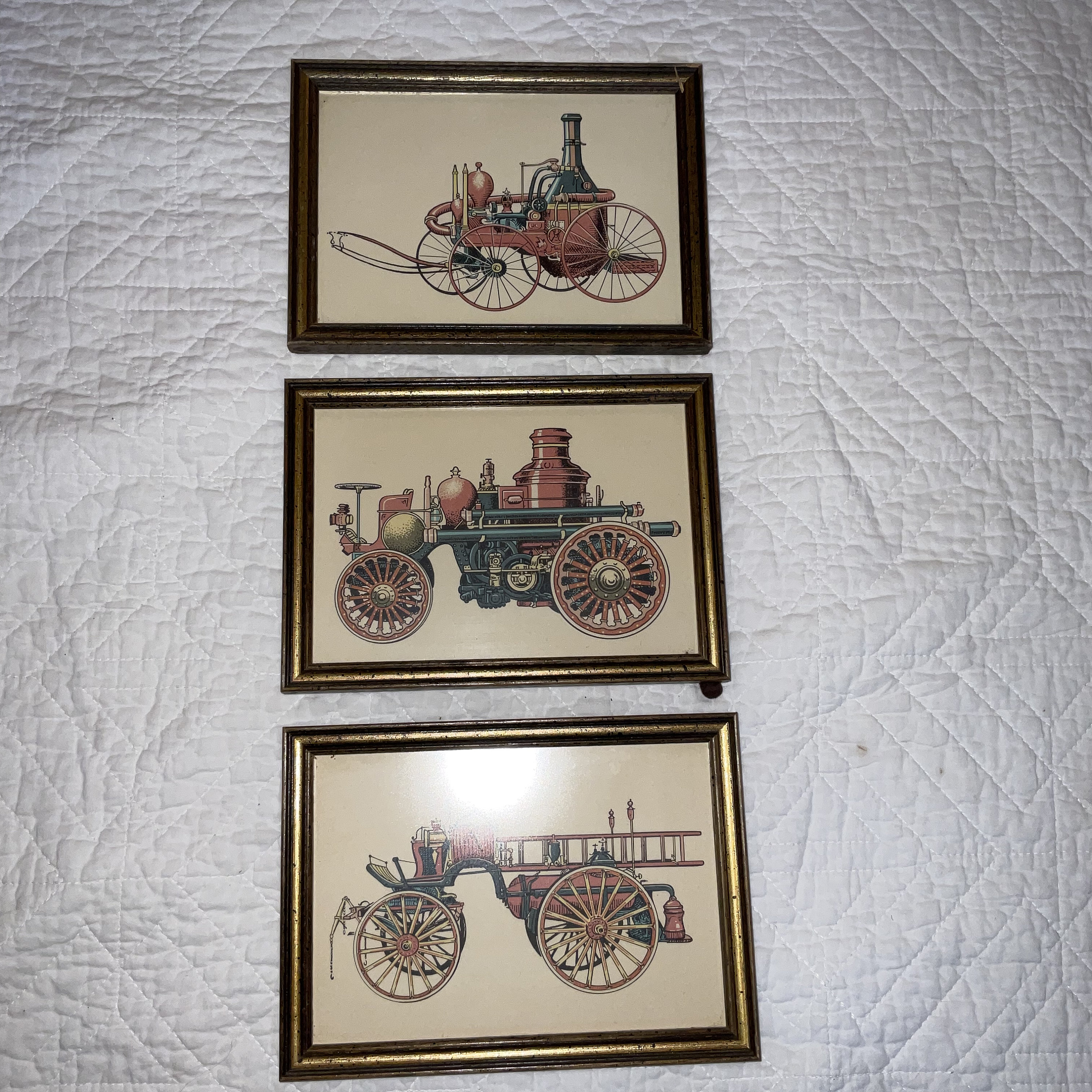 Fire Engines Steampunk Steam Engines Set of 3 PRINTS Art Home - Etsy