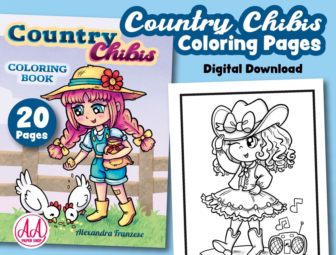 Country Chibis Coloring Pages, Coloring Page Downloads, Printable ...