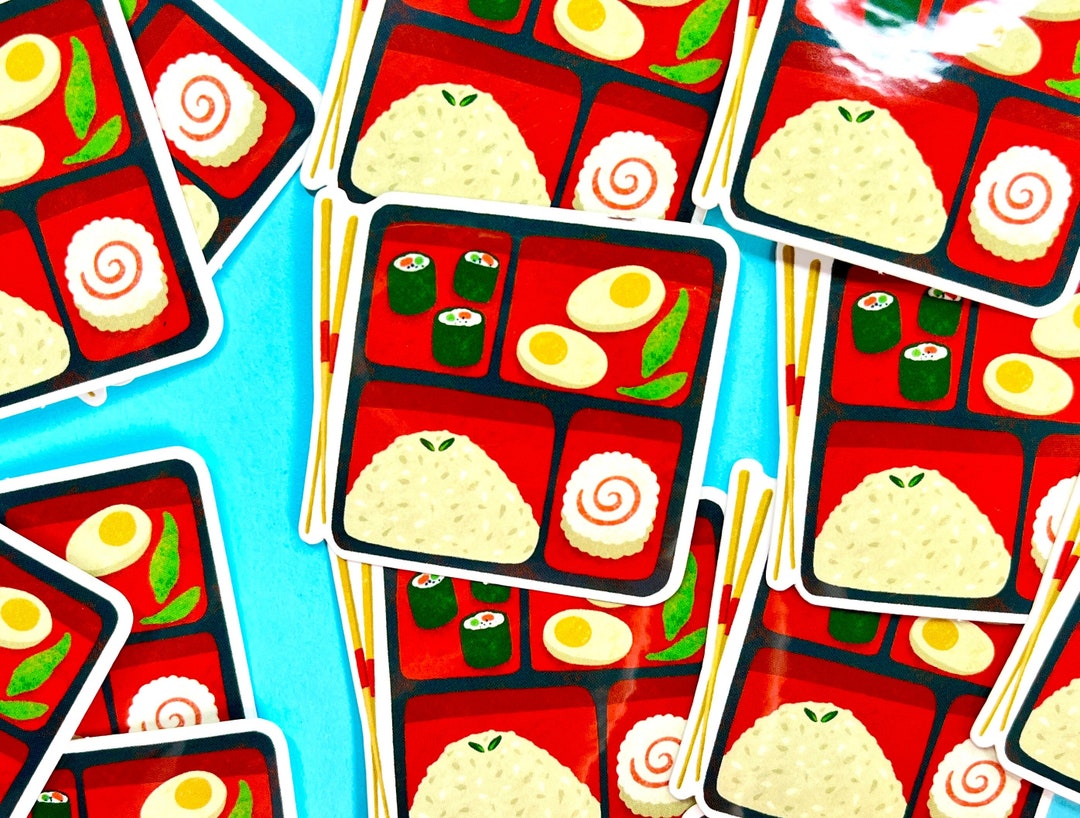 Bento Box Sticker - Sushi Sticker - Food Sticker - Foodie Gifts - Small ...