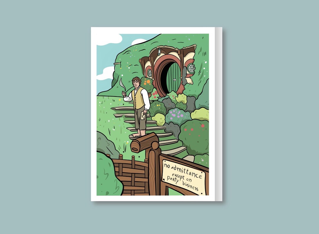 HALFLING BIRTHDAY PARTY Fantasy Birthday Card, Funny Birthday Cards ...