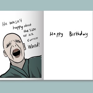 Harry Potter Inspired "voldemorts SMALL Wand" Voldemort Card, Funny ...