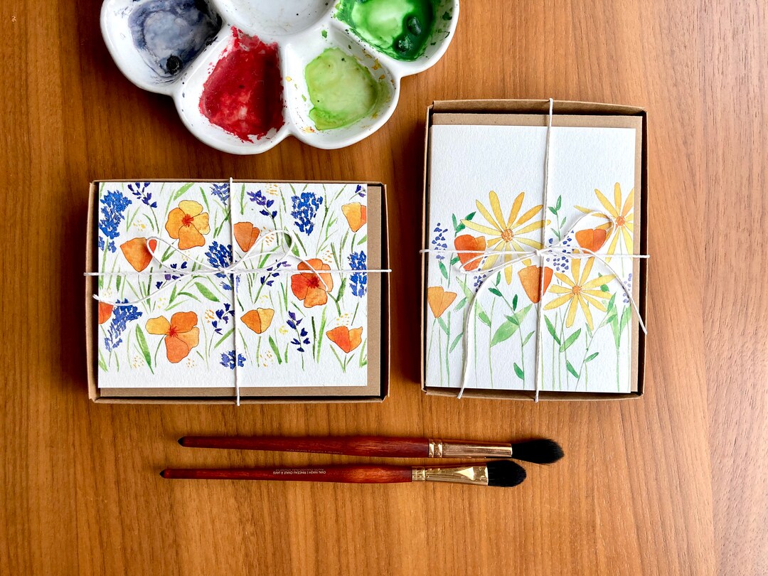 Choose Your Own Watercolor Cards Set |custom Variety Card Set ...