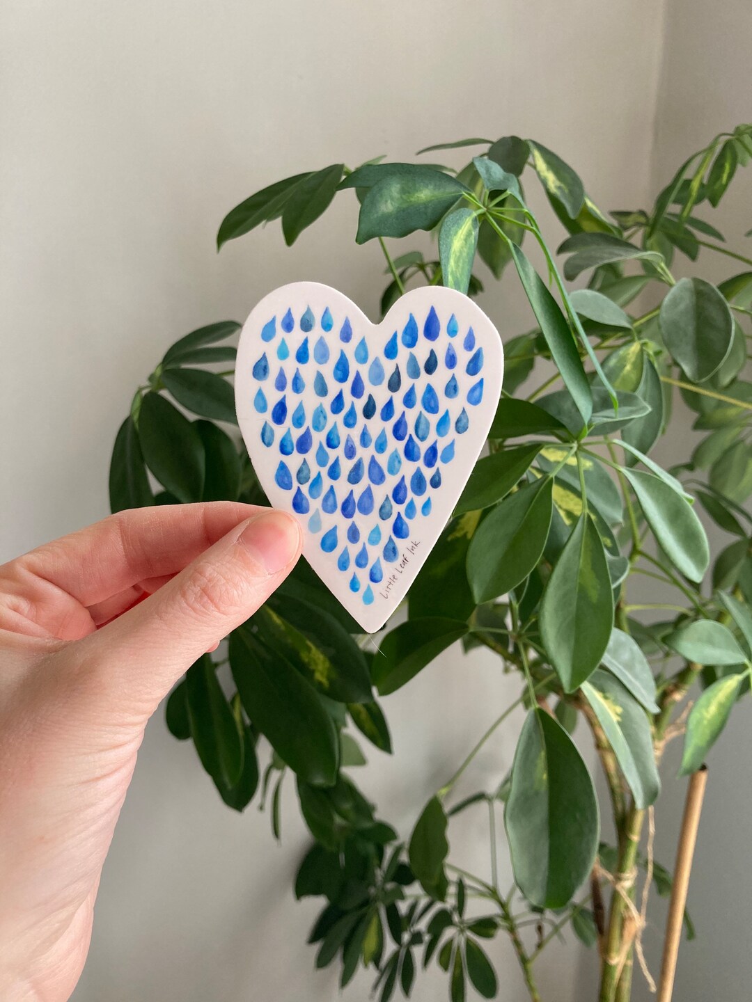 Raindrop Sticker | PNW Love Sticker | Vinyl Waterproof Sticker - Etsy