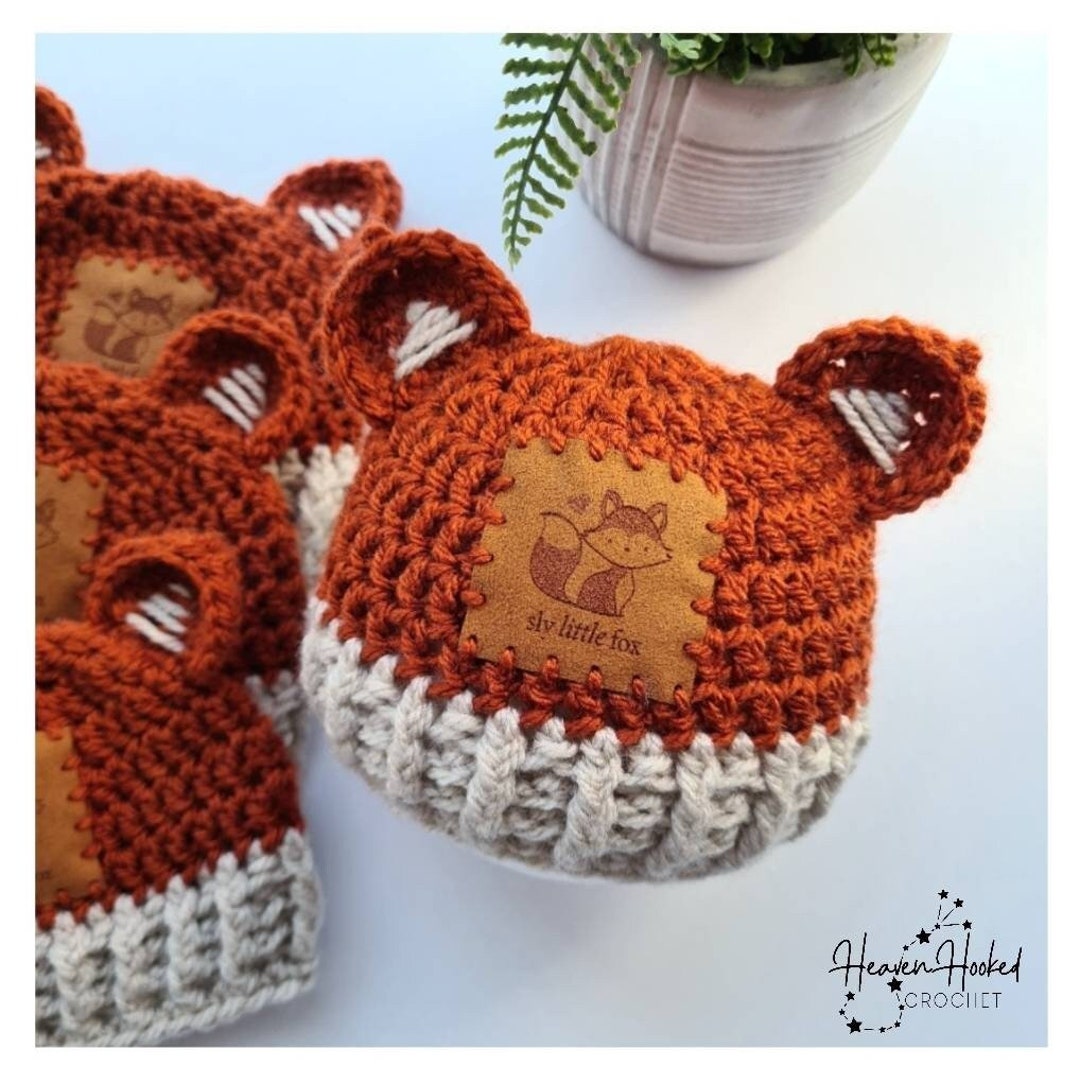New baby fox hat crochet fox hat fox Baby gift baby shower - Etsy Italia