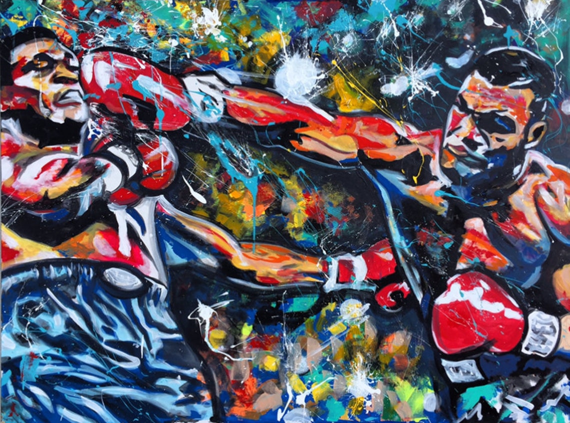 Mike Tyson Knock Out Boxing Art Etsy