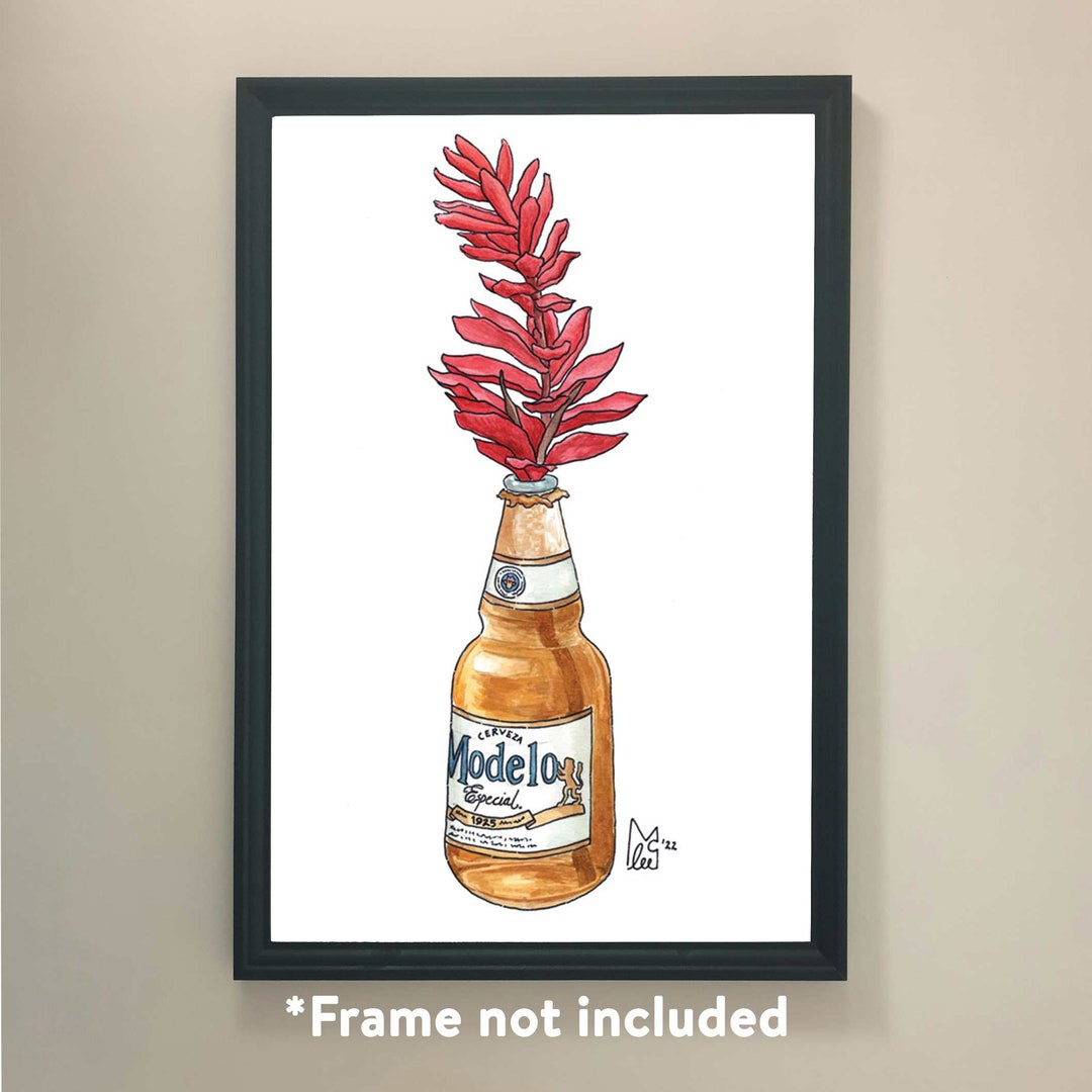 Teuila in Modelo Beer #048 - Art Print - Etsy