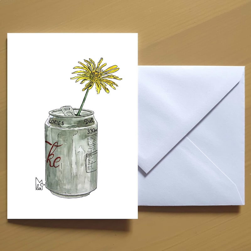 Diet Coke With Flowers Art - Etsy