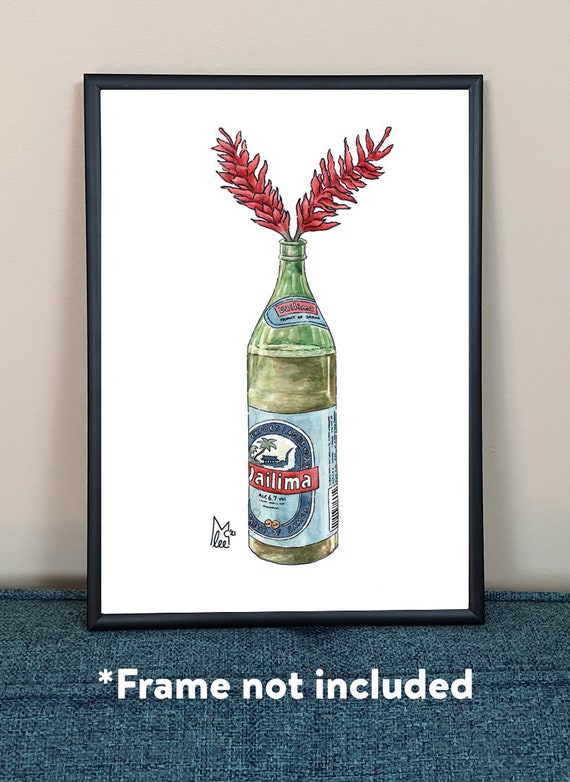 American Samoa Teuila in Vailima Beer 151 Art Print | Etsy