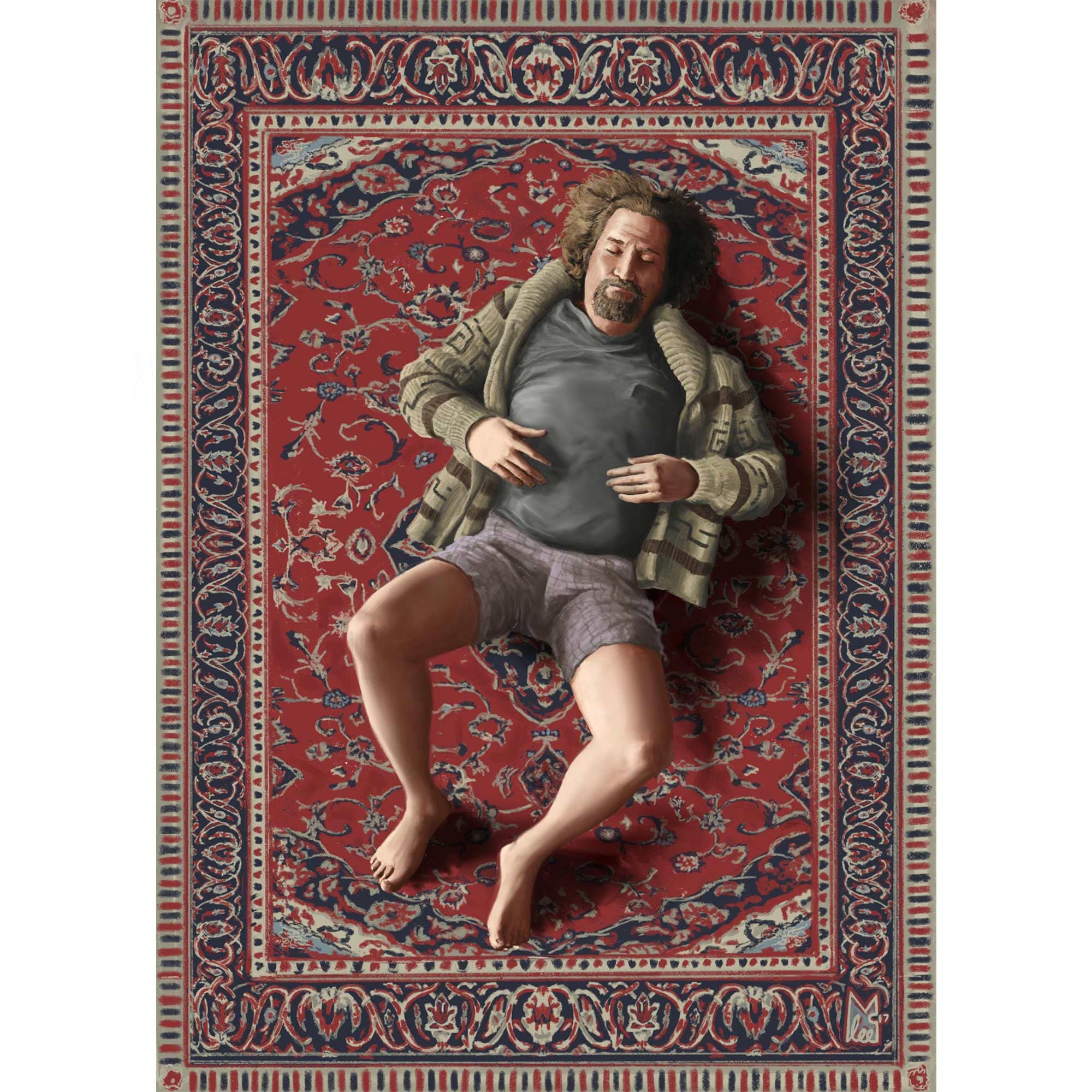 The Big Lebowski Rug Poster