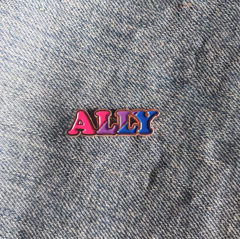Ally Enamel Pin | Etsy