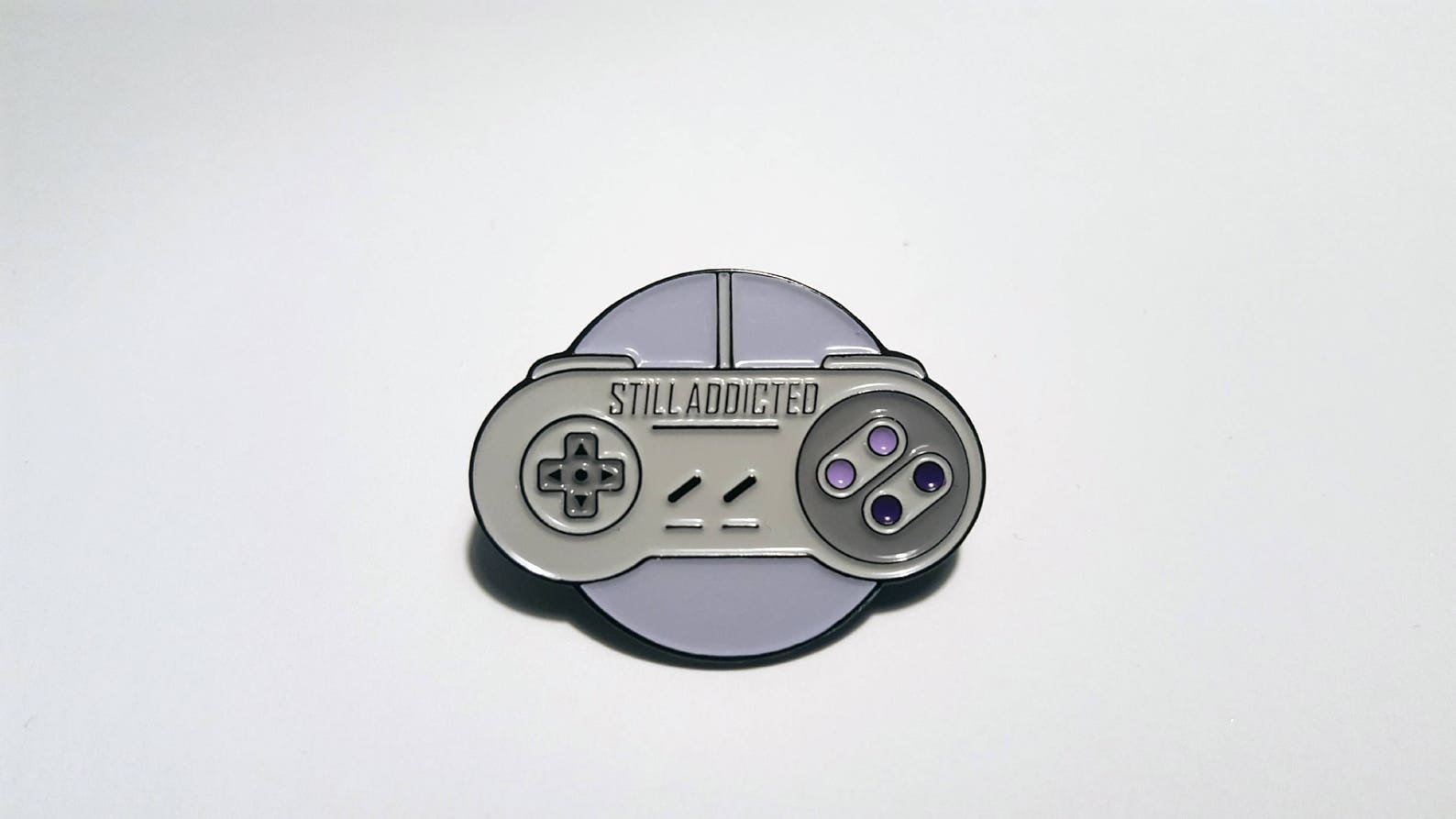 SNES - 'still Addicted' Enamel Pin - Etsy