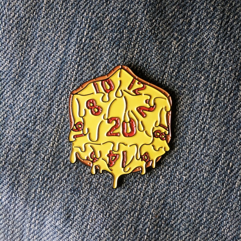 D20 Enamel Pin - Etsy