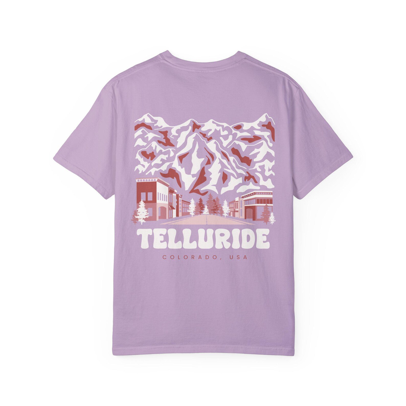 Downtown Telluride Colorado Graphic T-shirt Design - Etsy