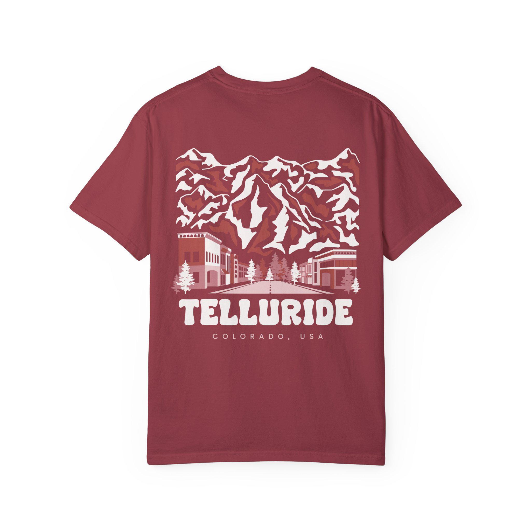 Downtown Telluride Colorado Graphic T-shirt Design - Etsy
