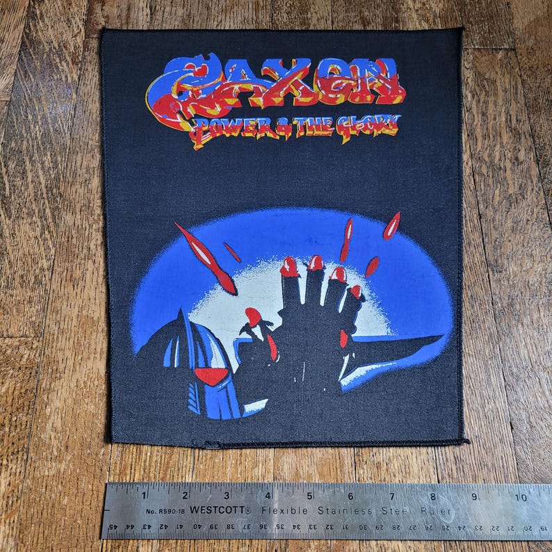 VINTAGE 1983 SAXON Power & the Glory BACKPATCH - Etsy