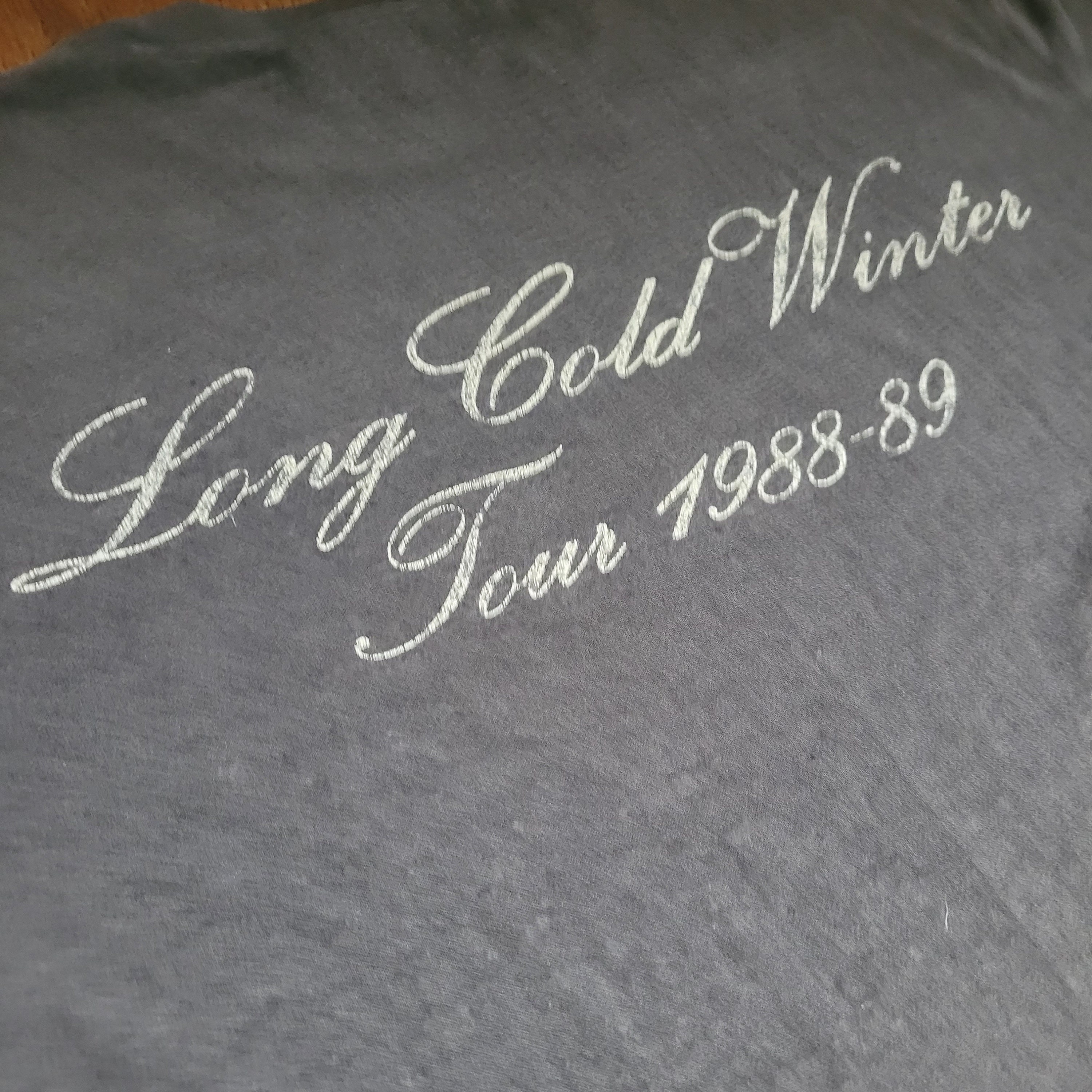 VINTAGE 1988-89 CINDERELLA Long Cold Winter Tour SHIRT Size Large - Etsy