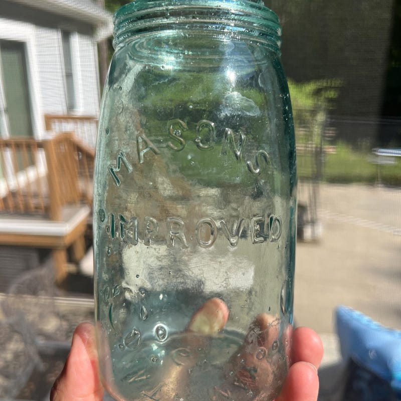 Antique Fruit Mason Jar - Etsy