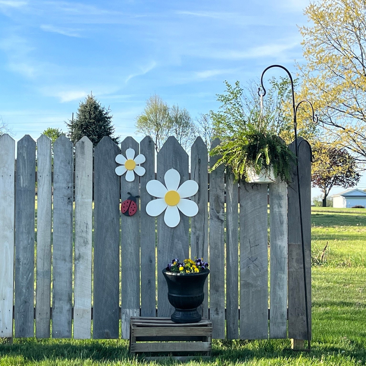 Poly Lady Bug Outdoor Decor Fence Decor Durable Bright - Etsy