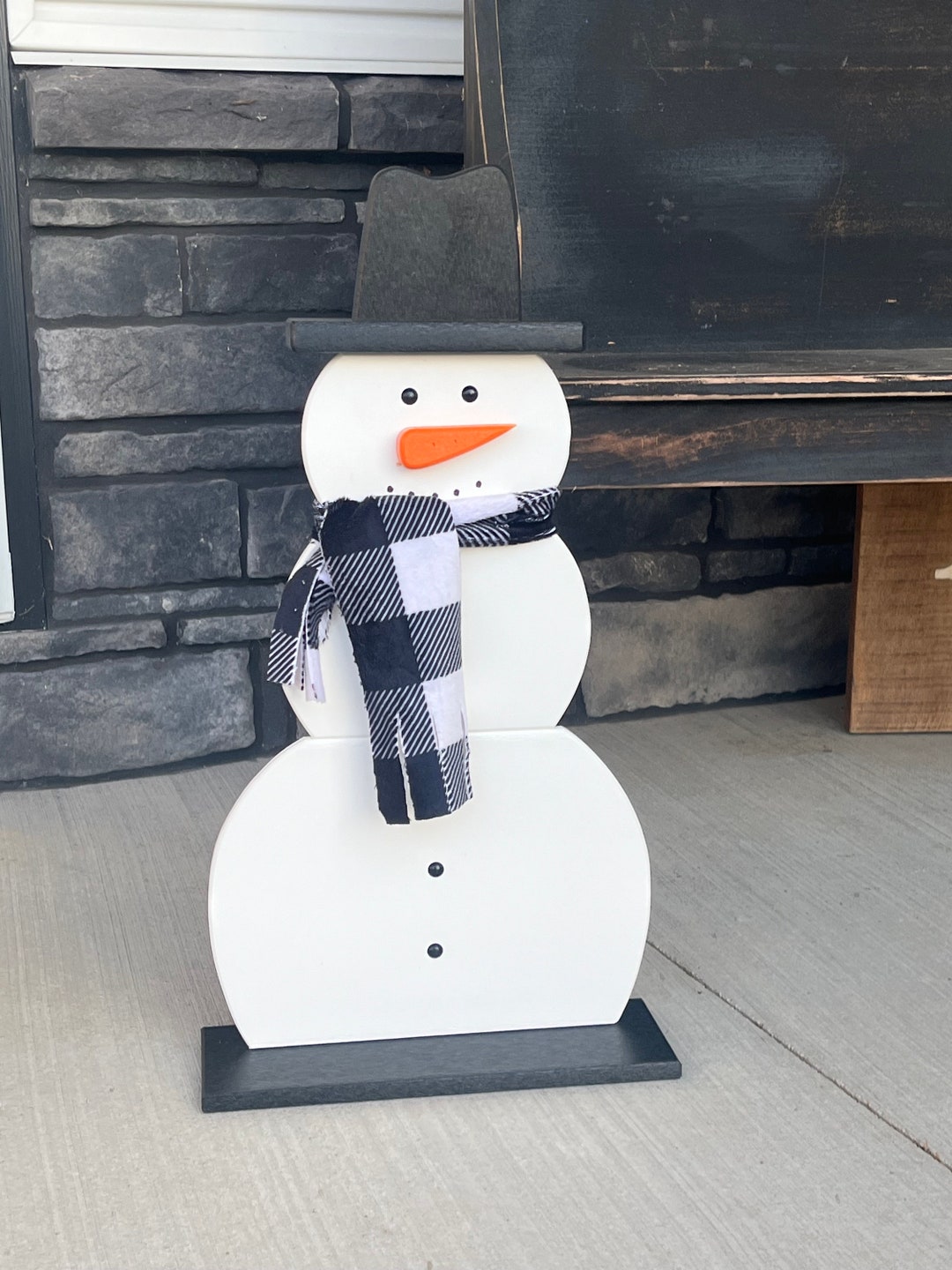 Poly Snowman, Yard Decor, Outdoor Decor, Fence Decor, Winter Decor ...