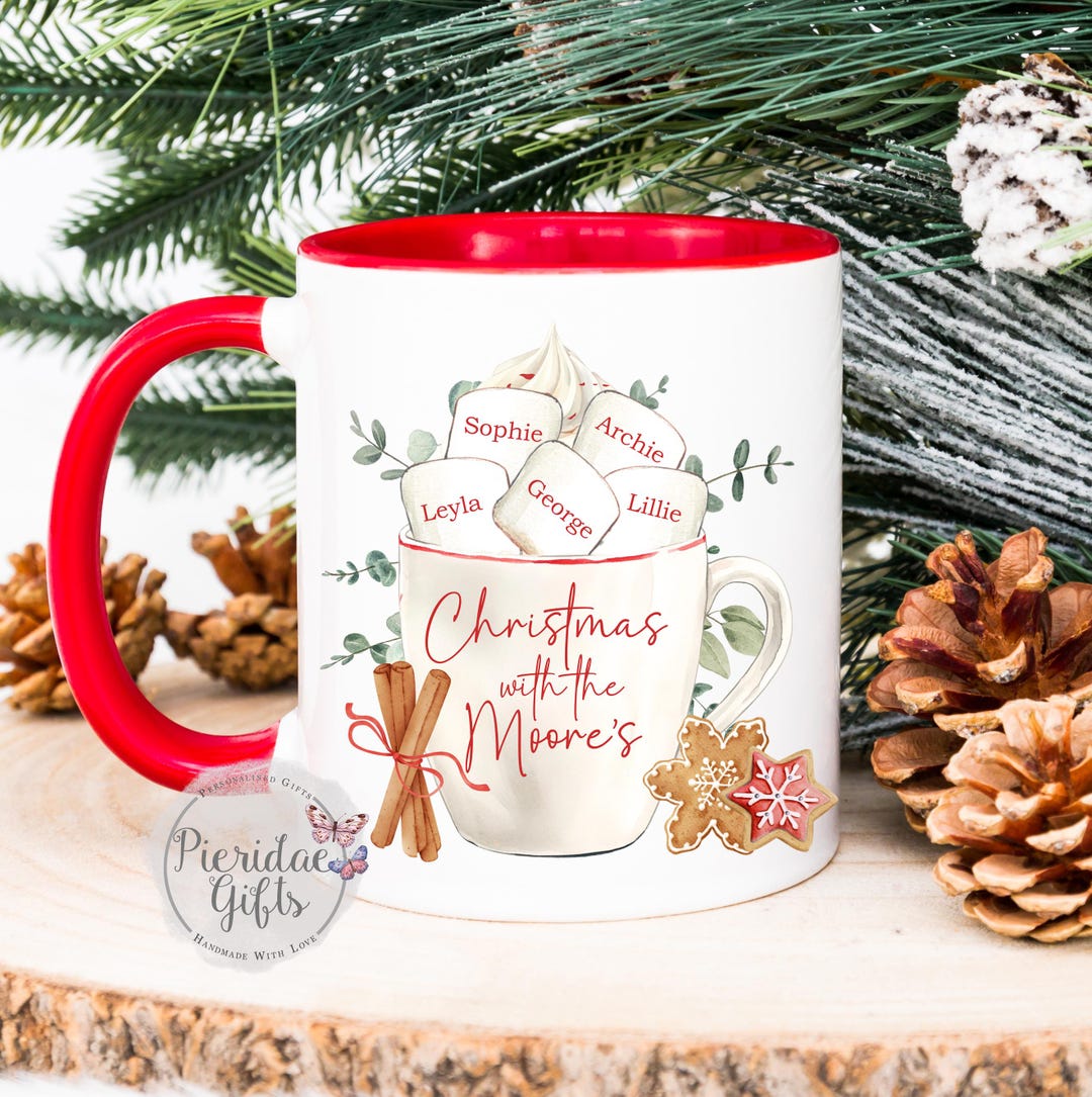 Christmas Personalised Hot Chocolate Mug / Christmas Movie Mug / Family ...