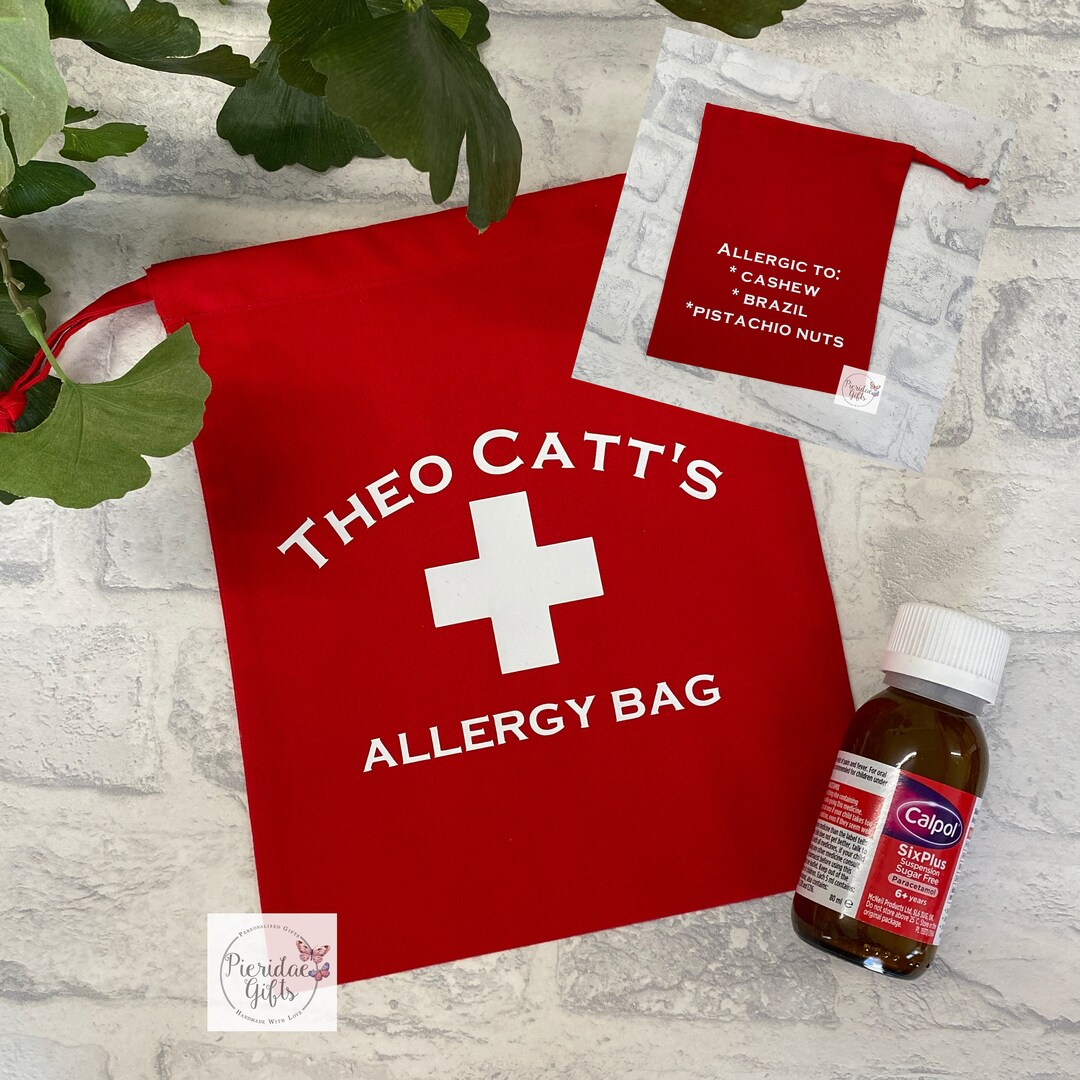 Personalised Allergy Medicine Medical Bag, Epi Pen Holder, Medicine Bag ...