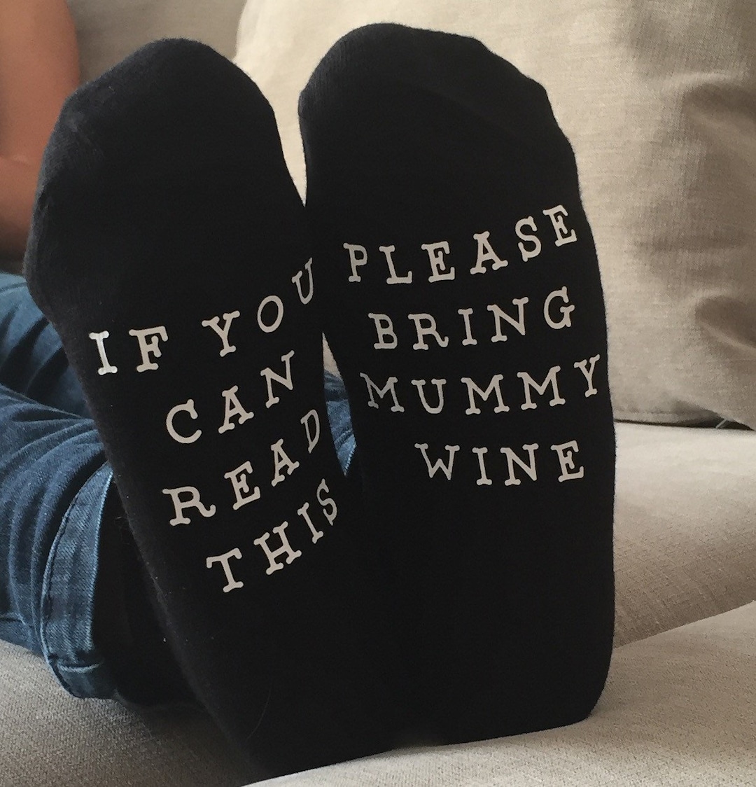 Personalised Socks - If You Can Read This Bring... SOCKS - Funny Socks ...