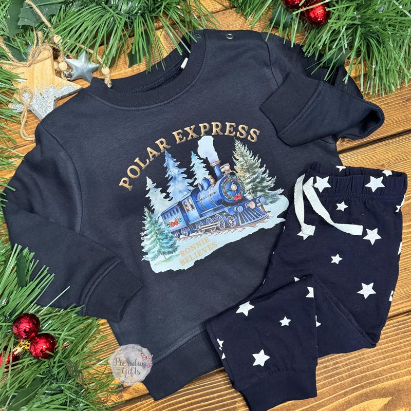 Polar Express Pajamas - Etsy