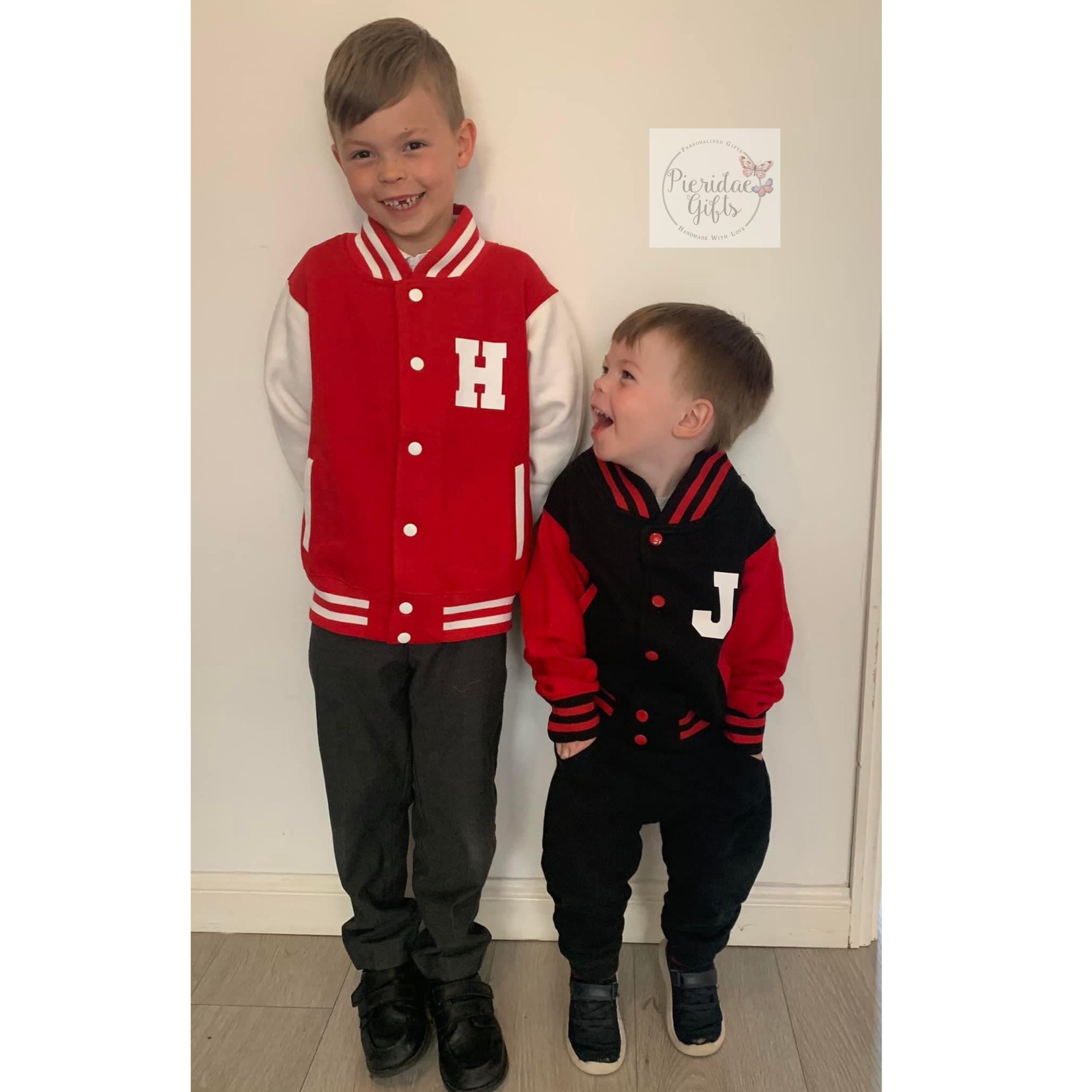Personalised Kids Varsity Jacket Personalised Initials and - Etsy