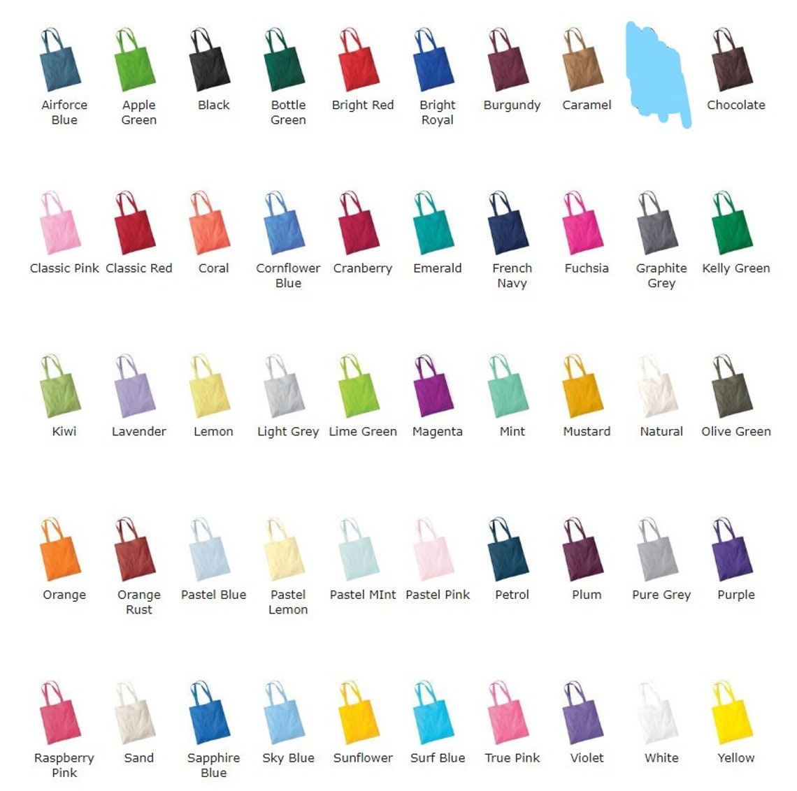 Personalised Tote Bag choice of Colours Birthday Gift - Etsy