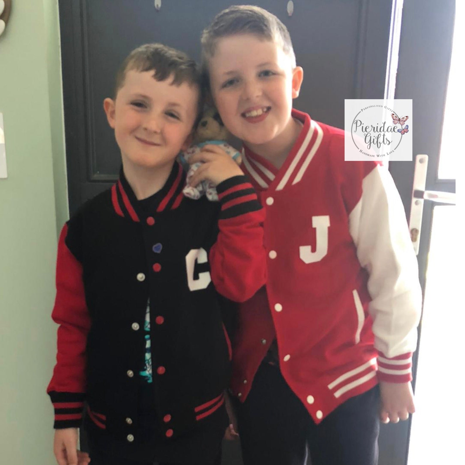 Personalised Kids Varsity Jacket Personalised Initials and - Etsy