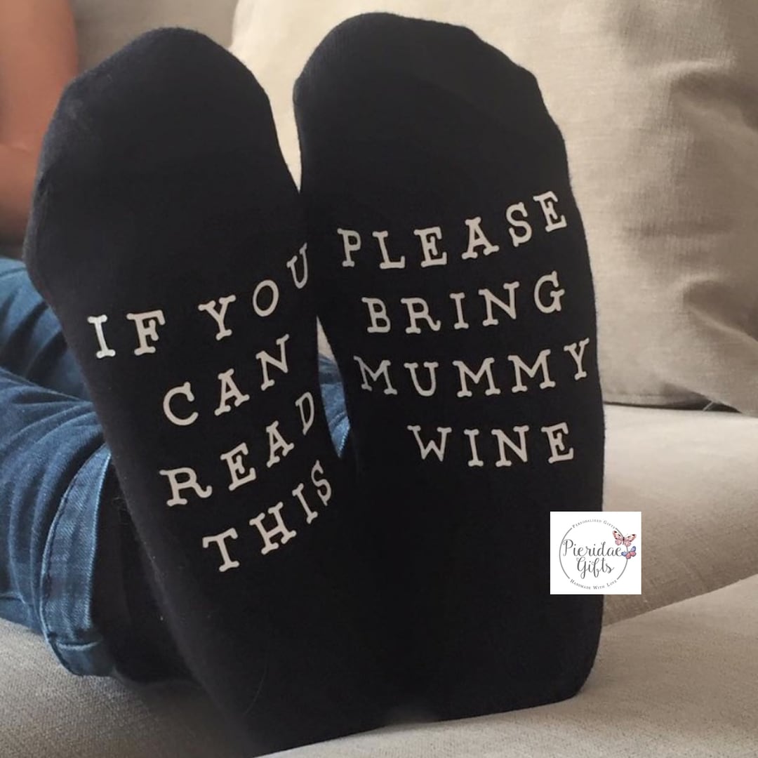 Personalised Socks, Funny Novelty Socks, Custom Text Gift - Etsy