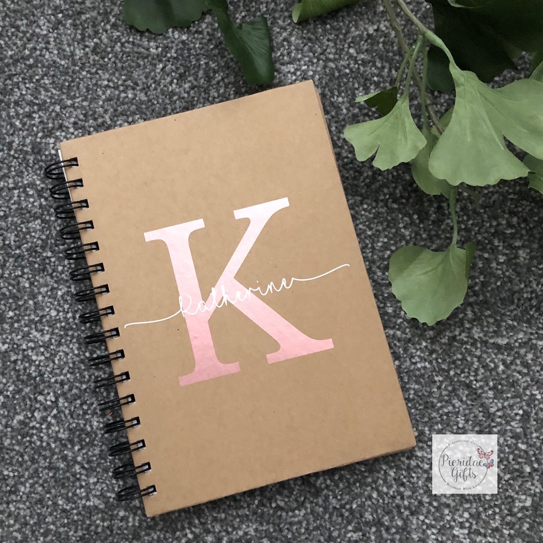 Personalised Initial Notebook Note Book Teacher's - Etsy