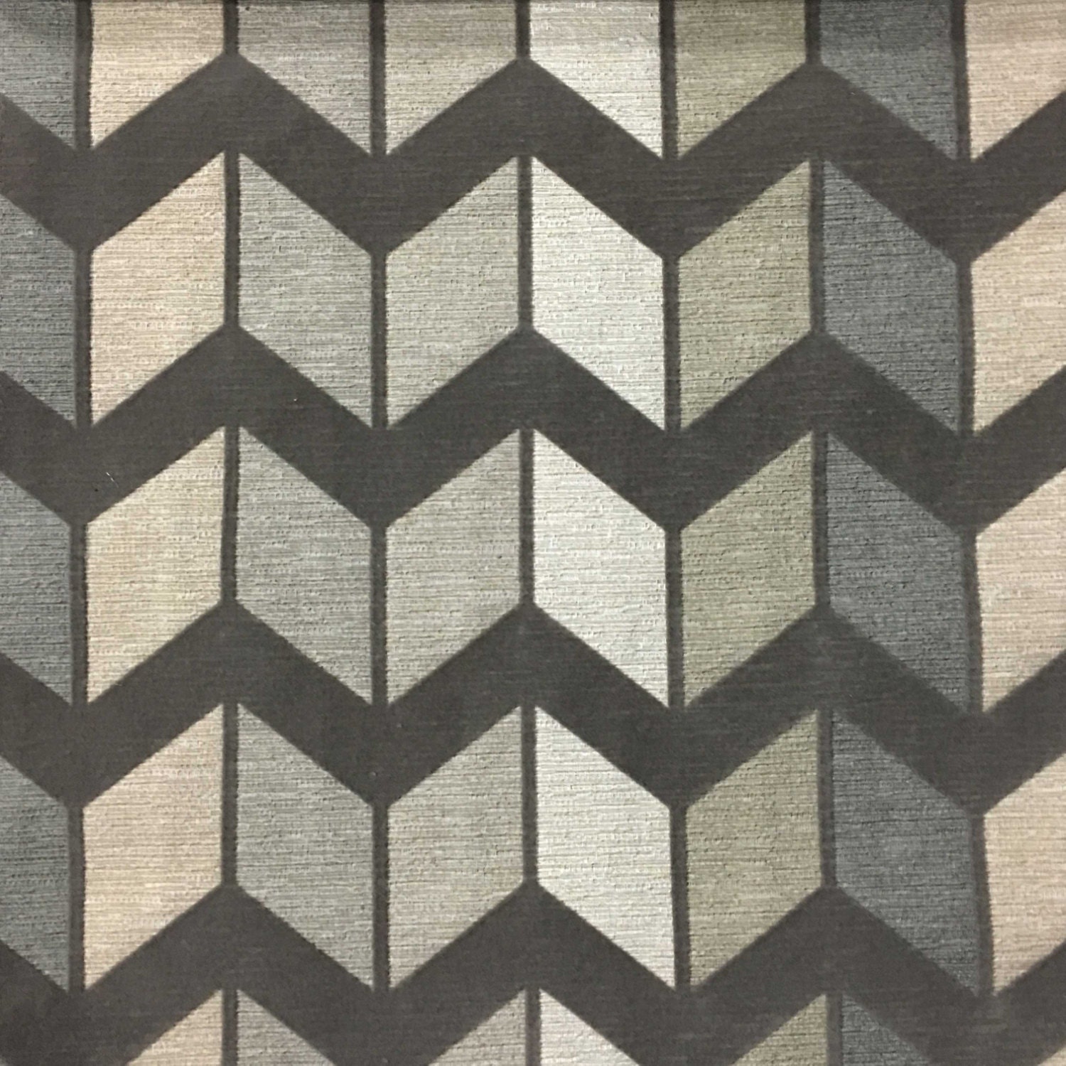 Upholstery Fabric Ziba Glacier Modern Texture Chevron | Etsy