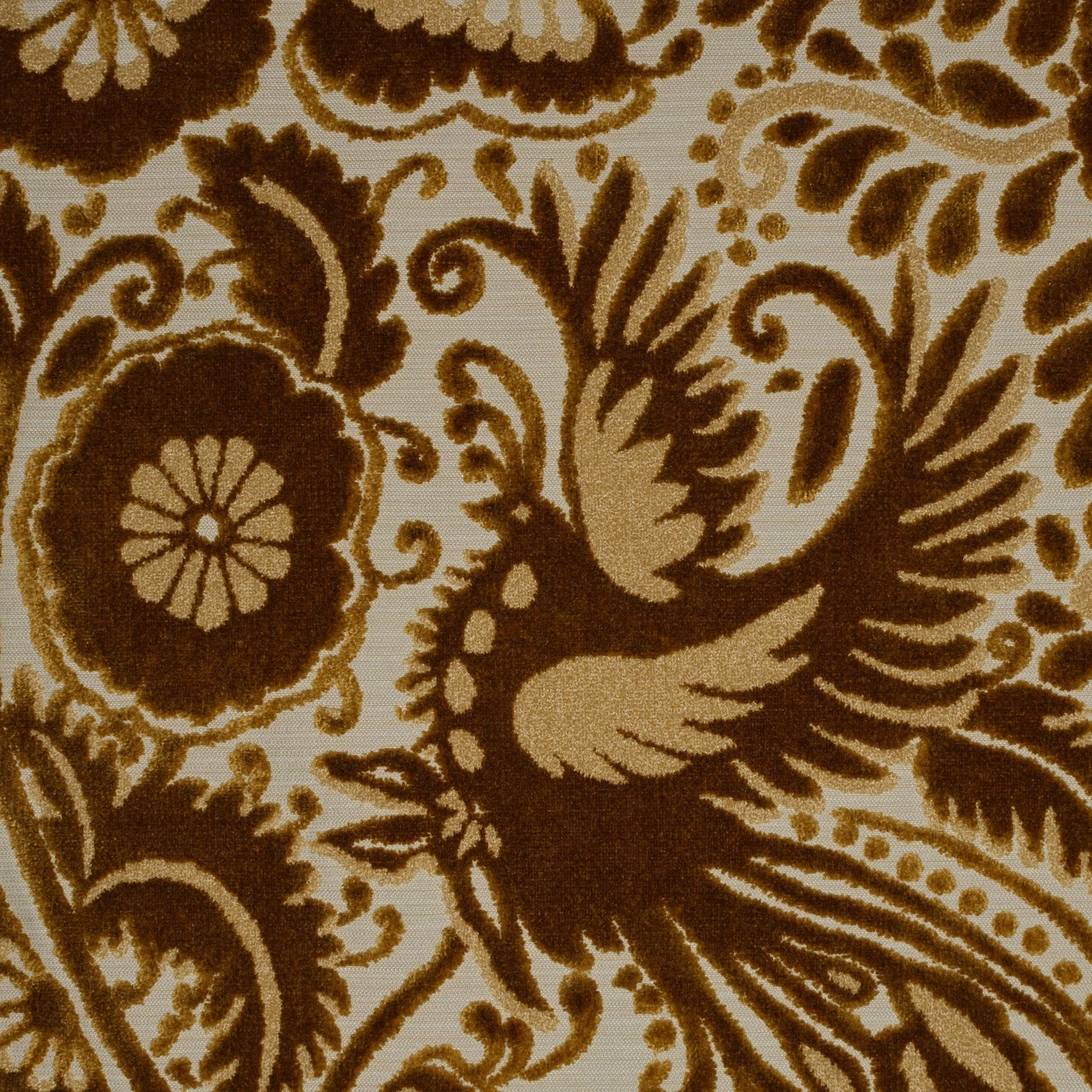 OTOMI - Mexican Otomi Pattern - Dramatic Cut Velvet Upholstery Fabric ...