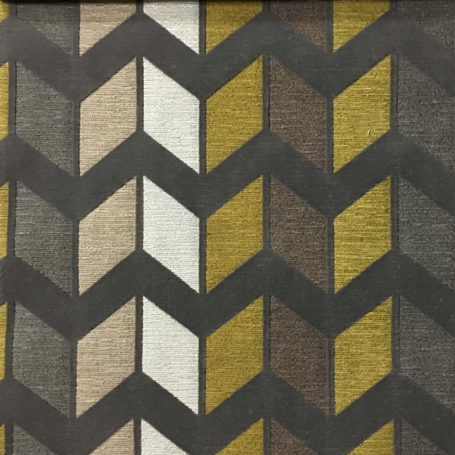 Buy Upholstery Fabric Ziba Curry Modern Texture Chevron Online in India ...
