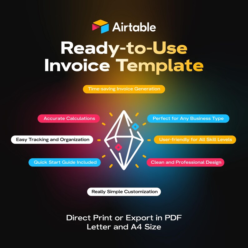 Magic Invoice Automatic Invoice Template Generator for Airtable - Etsy