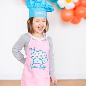 Pink Cupcake Apron for Your Little Girls, Girls Personalized Apron ...