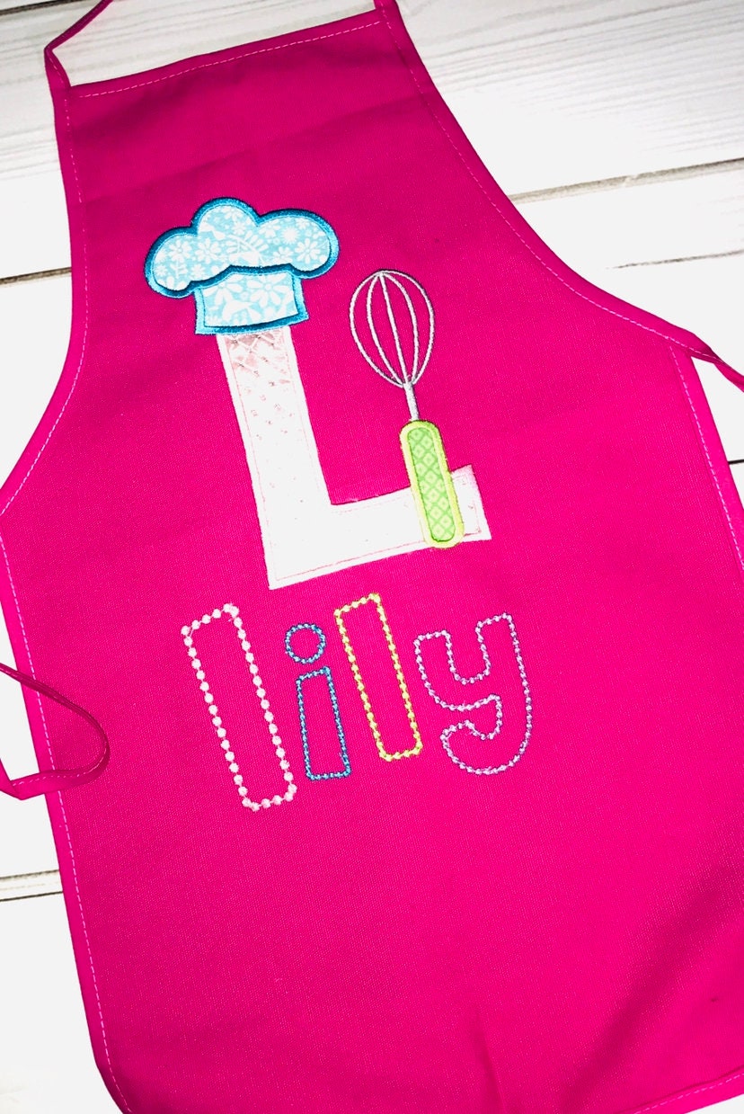 Personalized Kids Apron for Little Baker Boys Monogrammed | Etsy