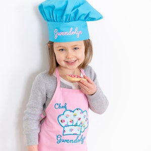 Pink Cupcake Apron for Your Little Girls, Girls Personalized Apron ...