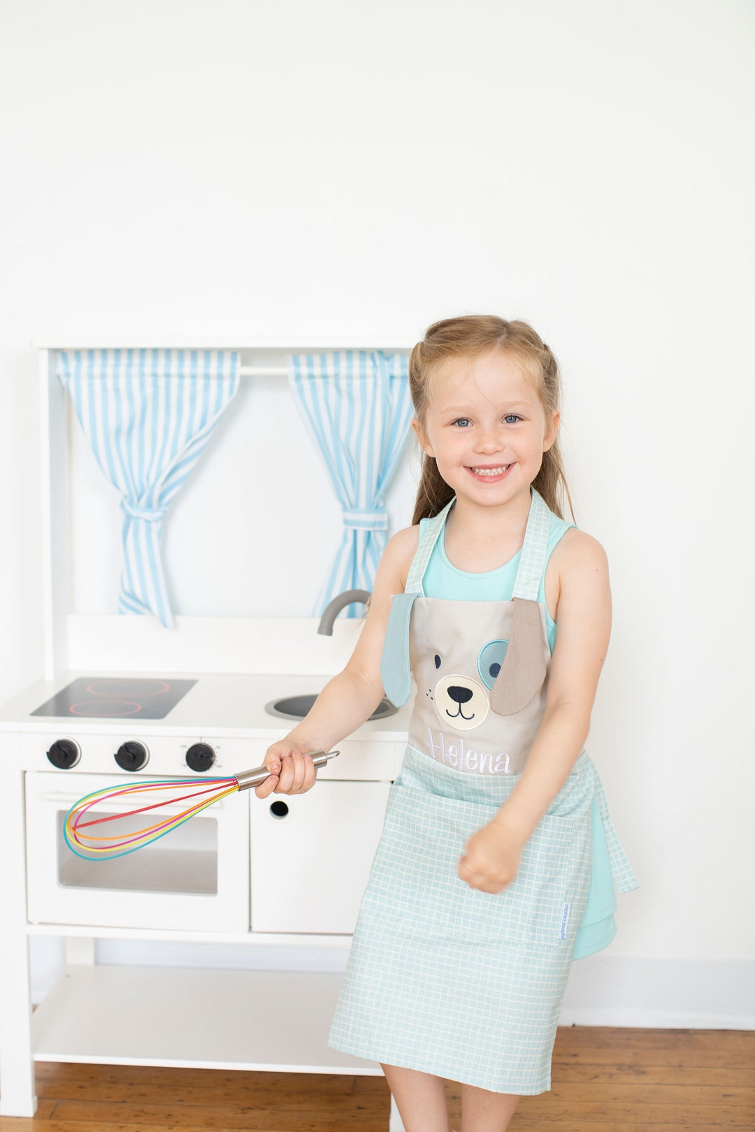 Preschool Apron, Personalized Apron for Kids, Puppy Apron, Bunny Apron ...