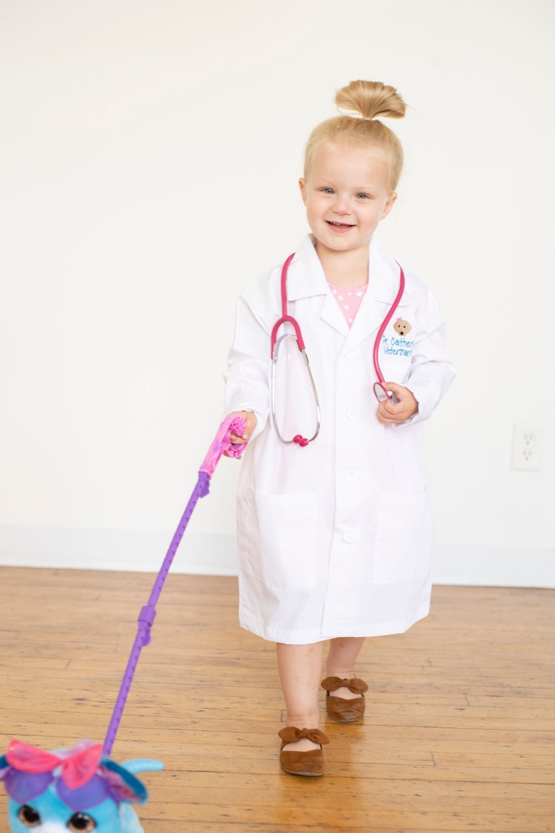 Embroidered Personalized Kids Lab Coat Kids Doctors Coat - Etsy