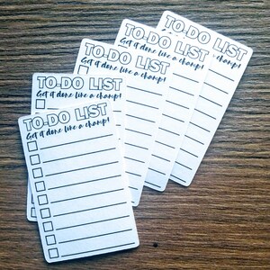 Sticker Bundle - VERTICAL TO-DO Lists - Pack of 5 - Matte Stickers ...