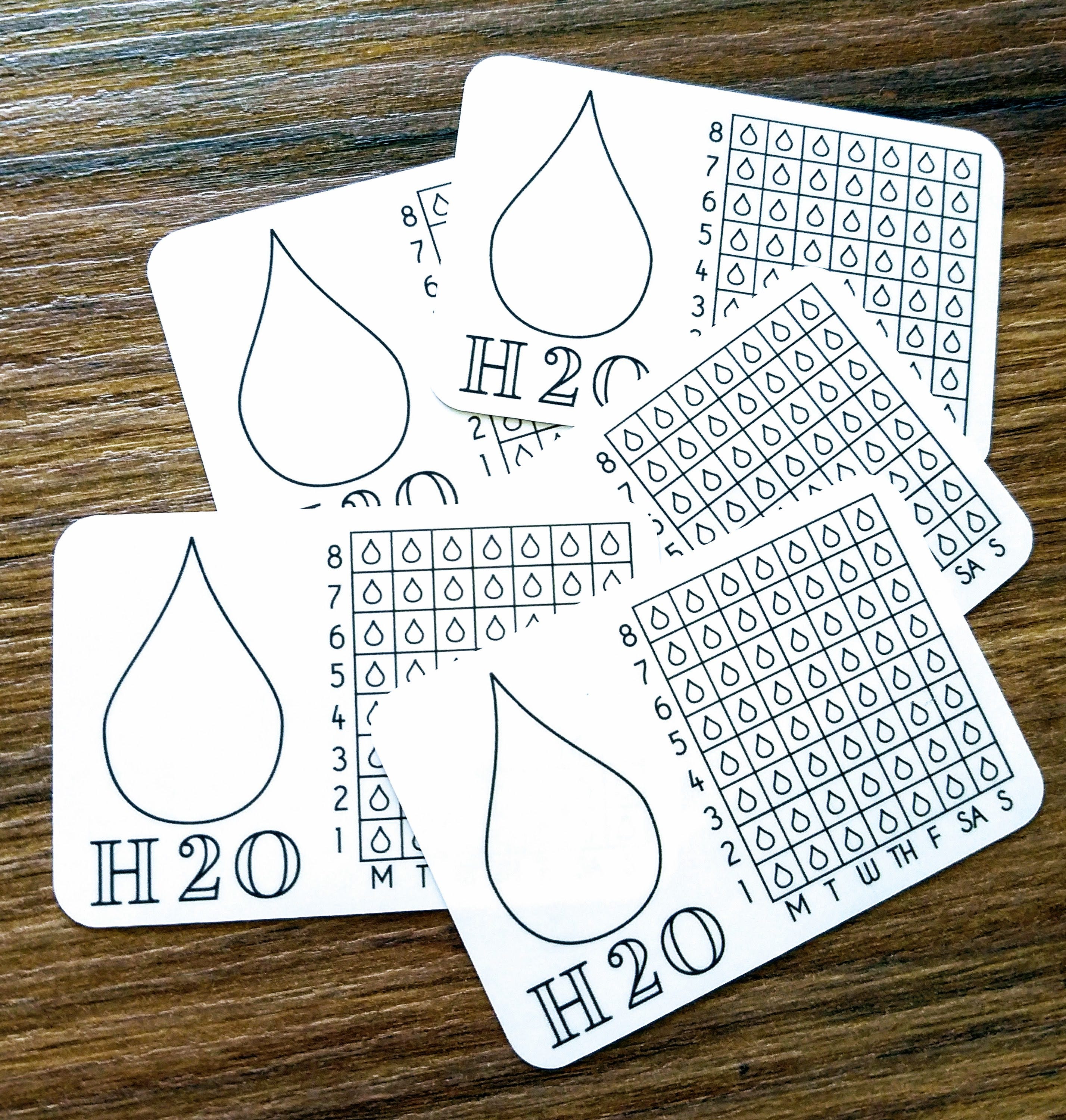 Sticker Bundle - WEEKLY WATER TRACKER - Monday-start - Bullet Journal ...