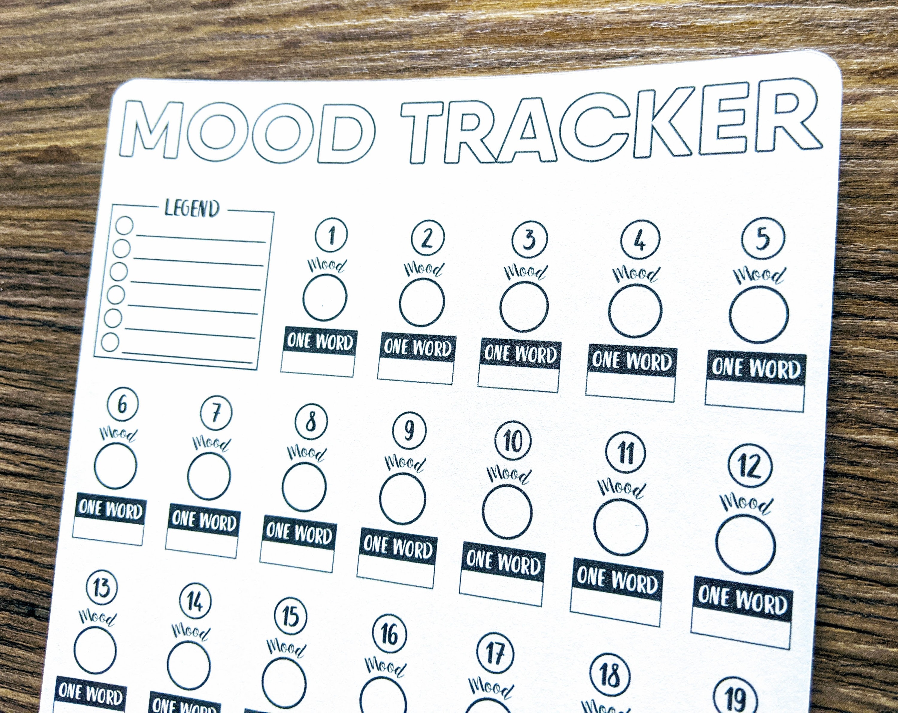 Digital Download 30-DAY MOOD TRACKER A5 Bullet Journal | Etsy