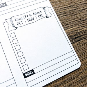 Sticker - QUARTERLY GOALS - A5 - Bullet Journal - Digital Design ...