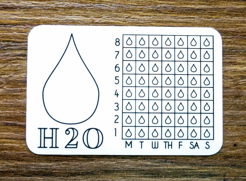 Sticker Bundle - WEEKLY WATER TRACKER - Monday-start - Bullet Journal ...