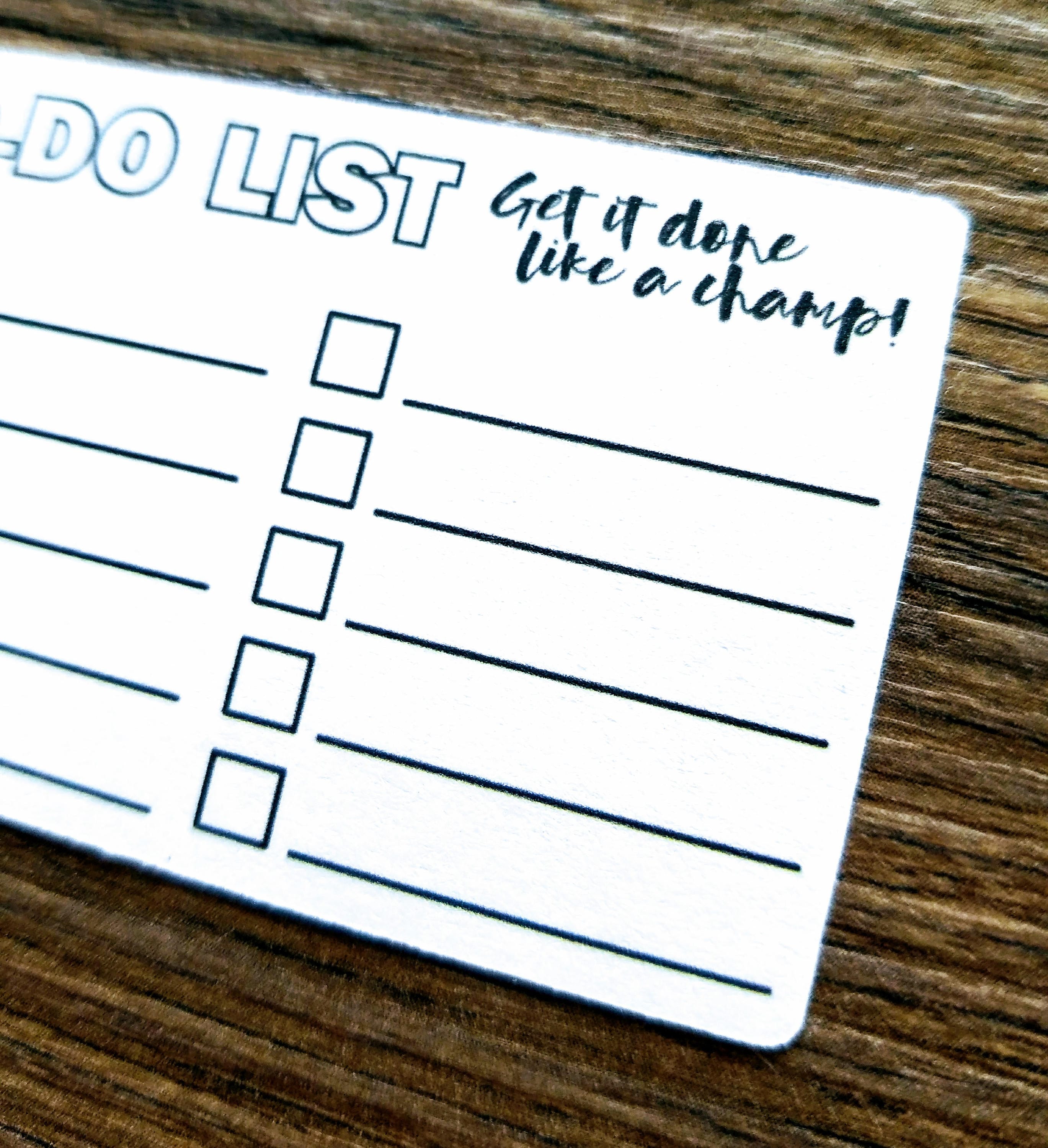 Sticker Bundle - HORIZONTAL TO-DO Lists - Pack of 5 - Matte Stickers ...