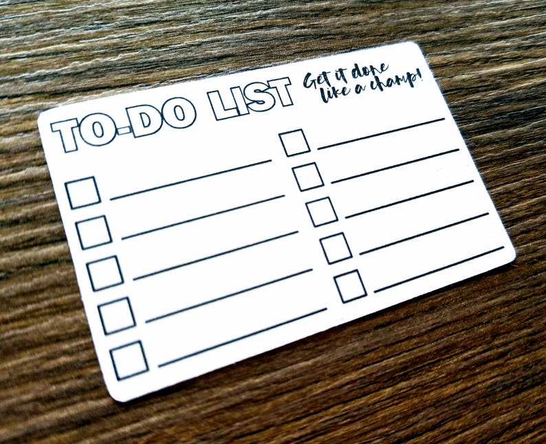 Sticker Bundle - HORIZONTAL TO-DO Lists - Pack of 5 - Matte Stickers ...